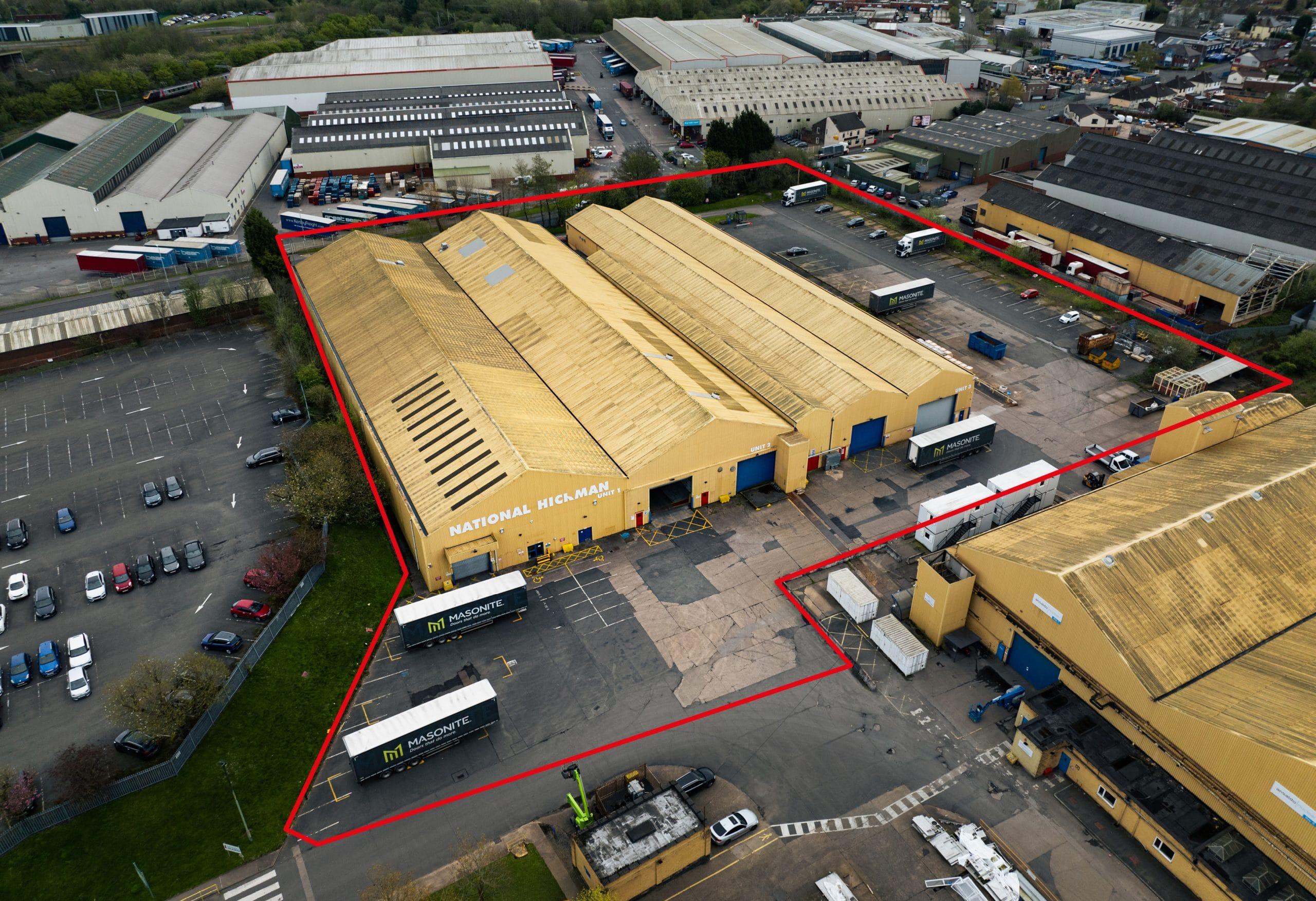 HARRIS LAMB BRING WOLVERHAMPTON WAREHOUSE WITH 1.3-ACRE YARD AND CRANES ...